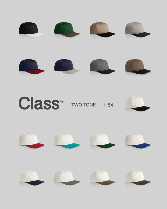 Custom AS Colour Class Two-Tone Cap 1154 | The Print Studio